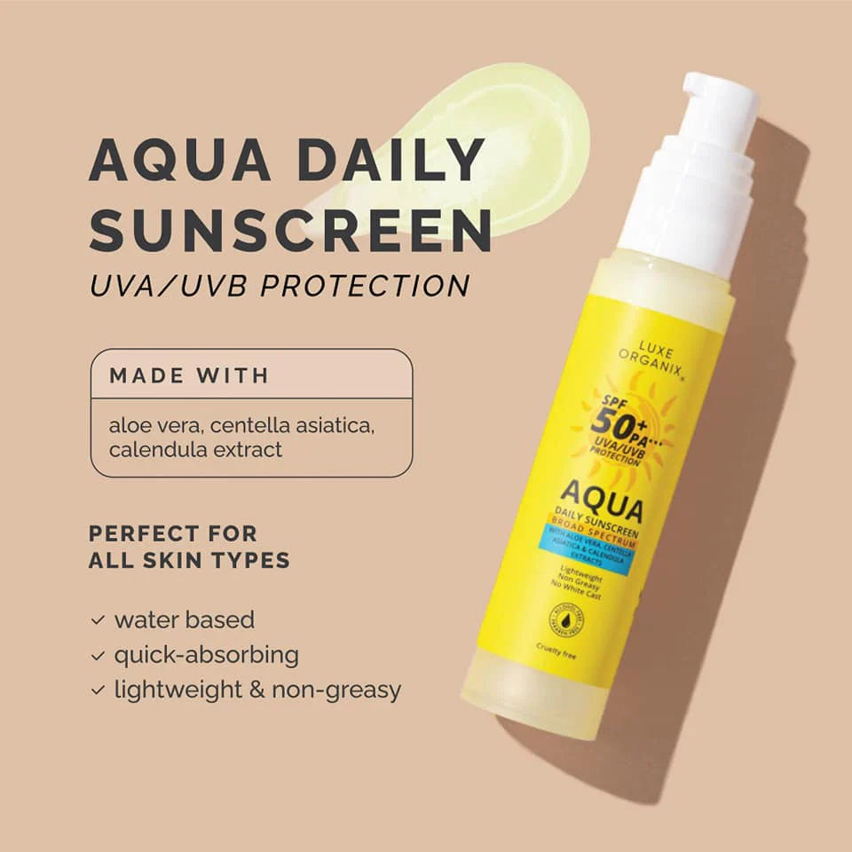 Luxe Organix Aqua Daily Sunscreen – Dea's Kitchen and Pinoy Delicacies