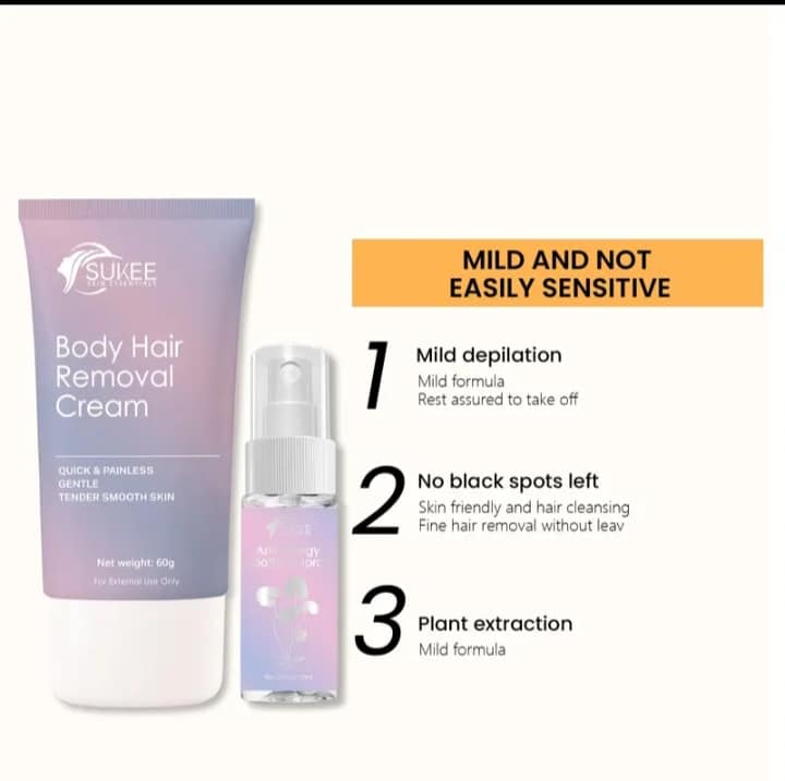 Sukee Hair Removal Cream and Spray Soothing Set – Dea's Kitchen and ...