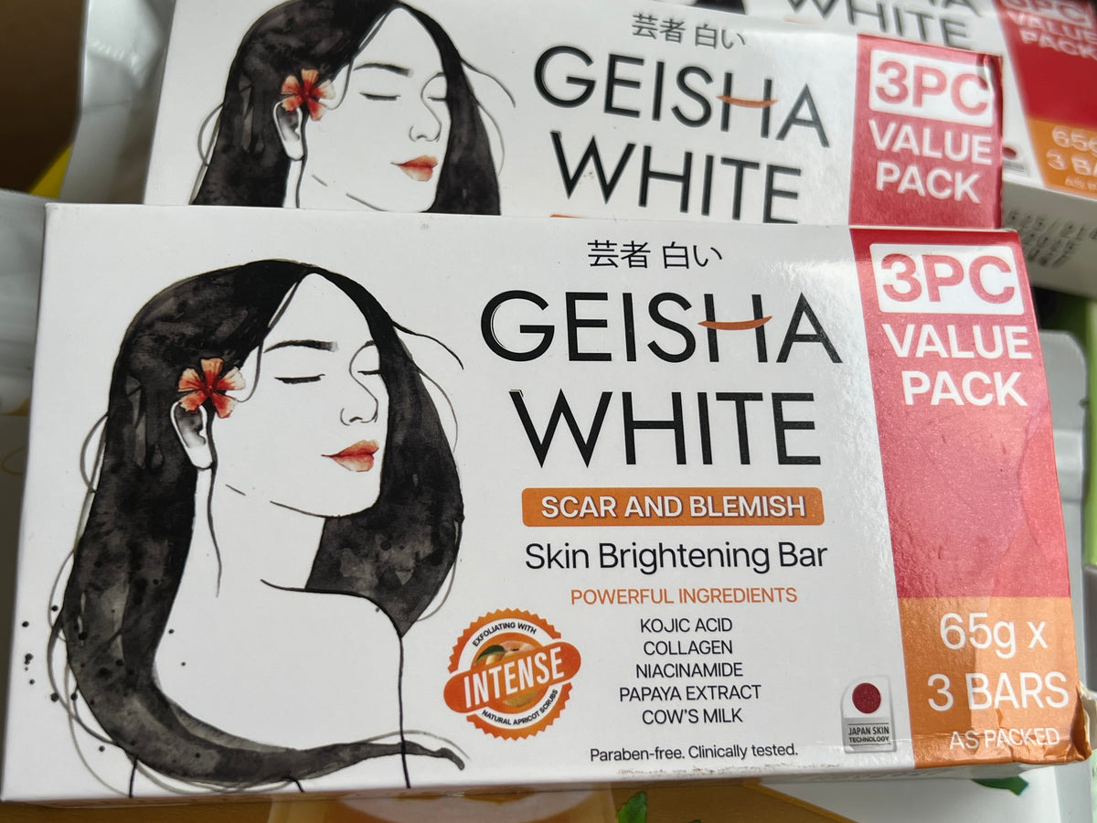 Geisha White Scar and Blemish Skin Brightening Soap Bar Small – Dea's ...