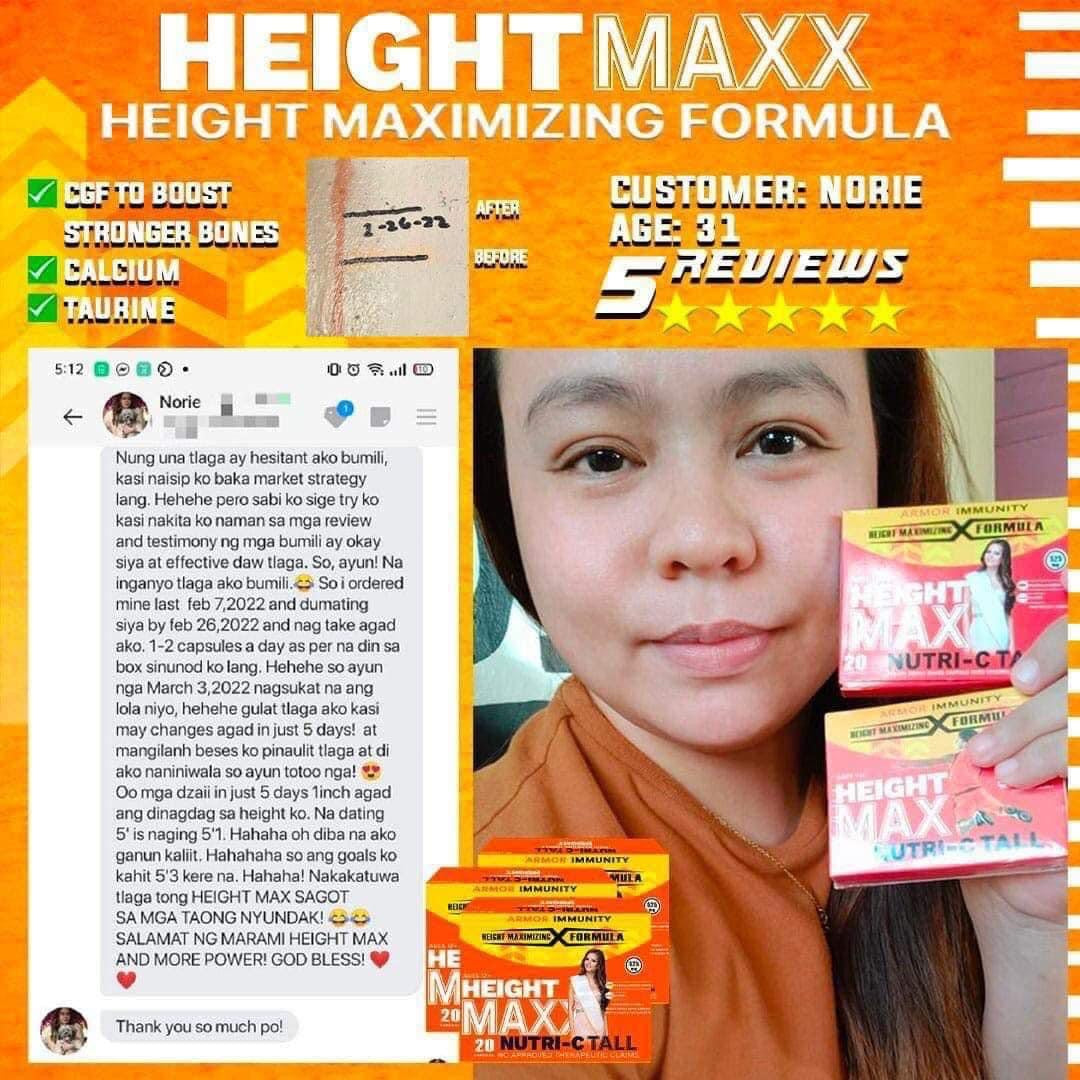 Height Maxx Nutri-C Tall – Dea's Kitchen and Pinoy Delicacies