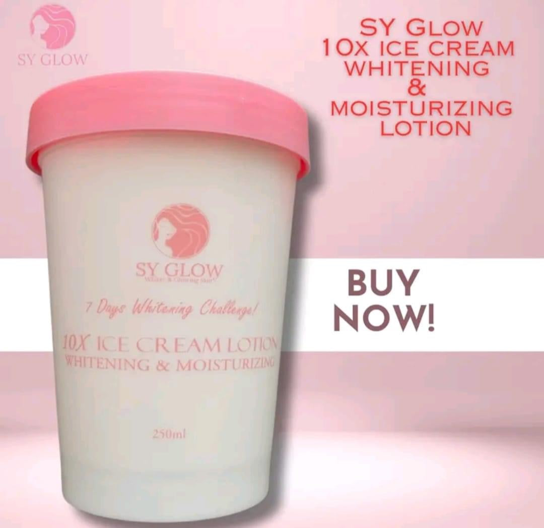 SY Glow 10X Ice Cream Lotion Whitening and Moisturizing – Dea's Kitchen ...