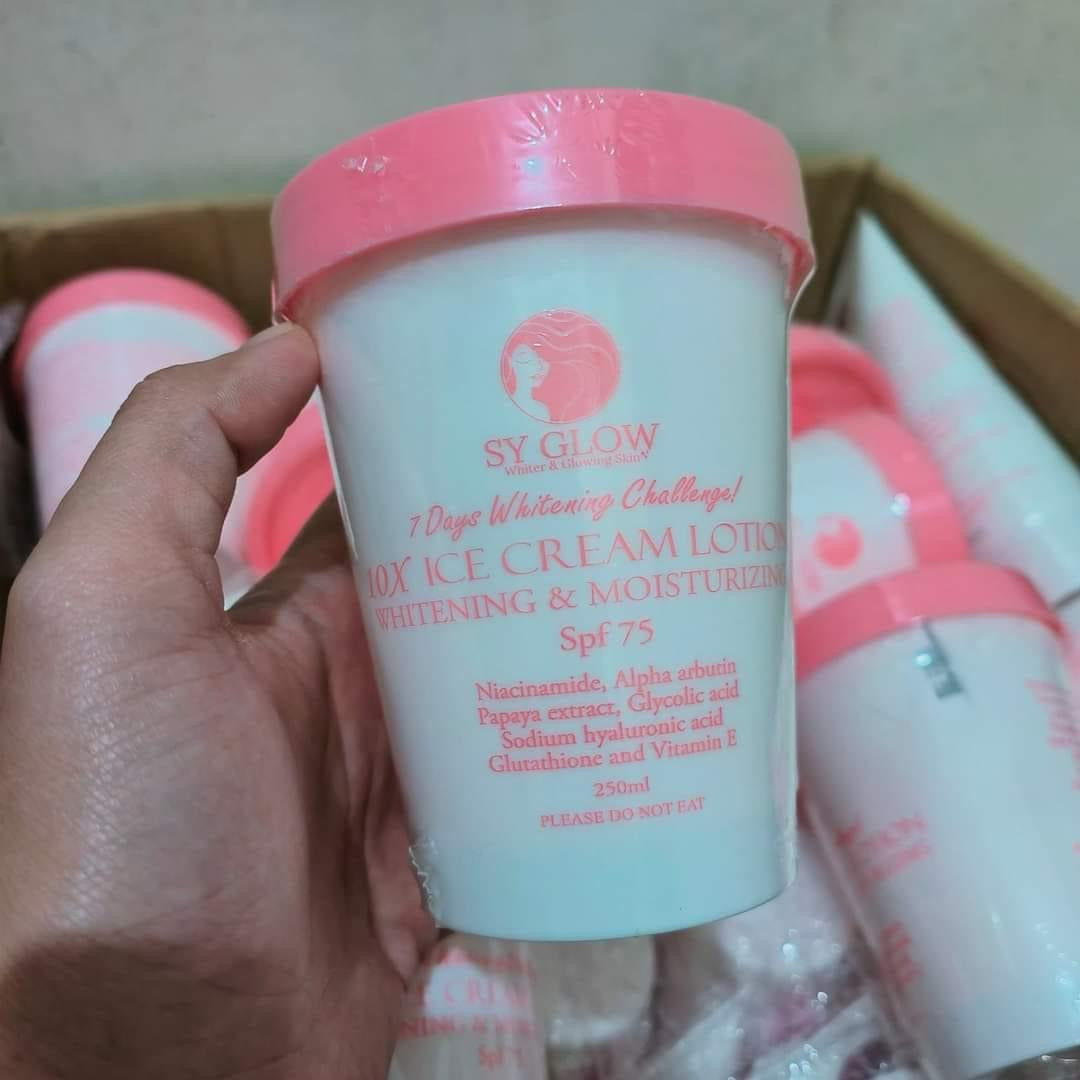 SY Glow 10X Ice Cream Lotion Whitening and Moisturizing – Dea's Kitchen ...