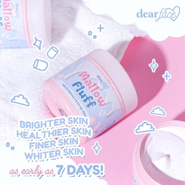 Dear Face Mallow Fluff Bleaching Scrub Mask 50g – Dea's Kitchen and ...