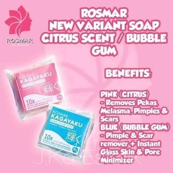 Rosmar Kagayaku Bubble Gum Soap (Blue) – Dea's Kitchen and Pinoy Delicacies