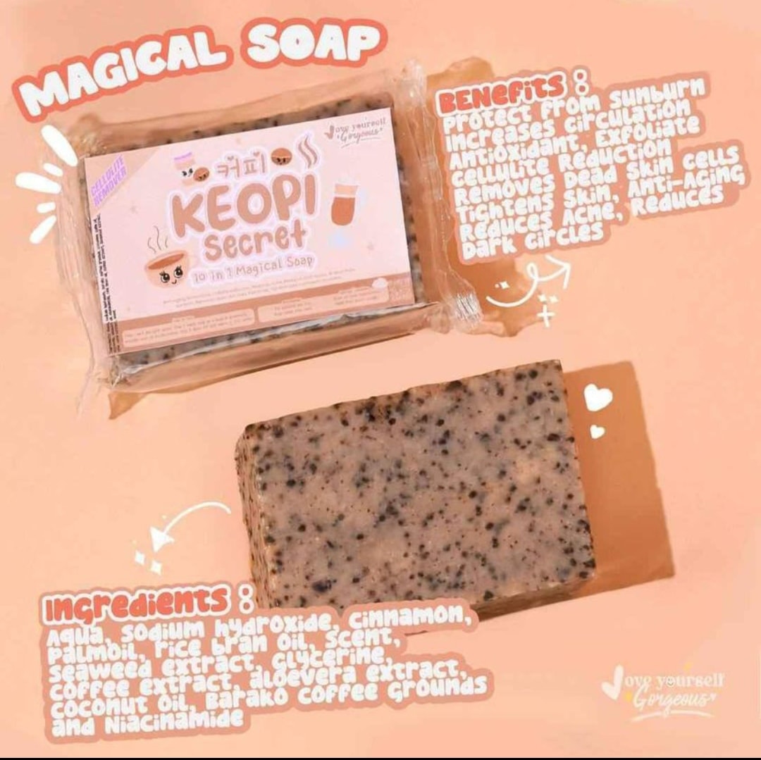 Keopi Magical Coffee Soap – Dea's Kitchen and Pinoy Delicacies