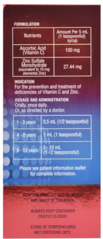 Ceelin Ascorbic Acid + Zinc Ceelin Plus Syrup 60ml – Dea's Kitchen and ...