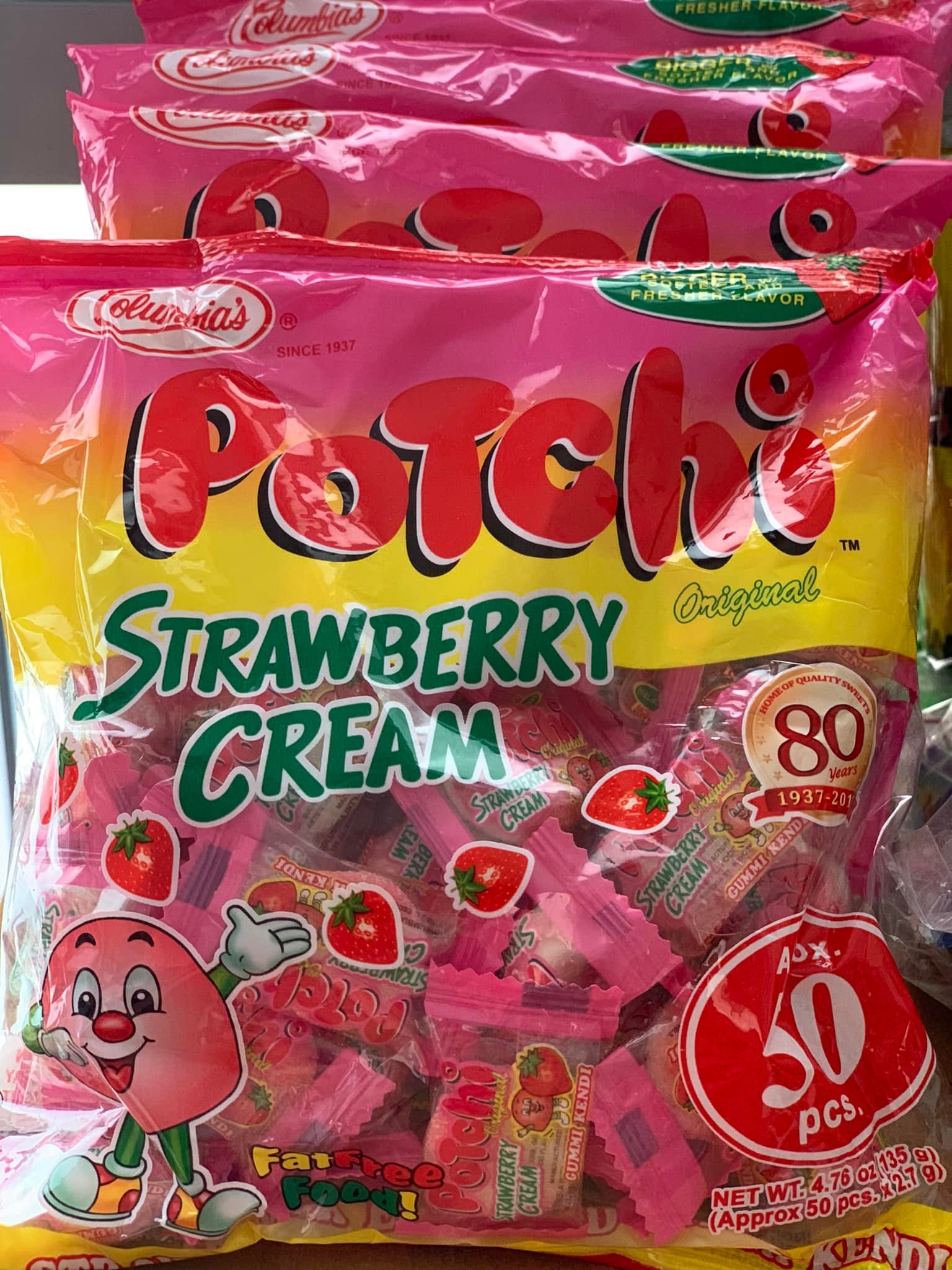 Potchi Strawberry Cream Gummy Candy (50pcs) – Dea's Kitchen and Pinoy ...
