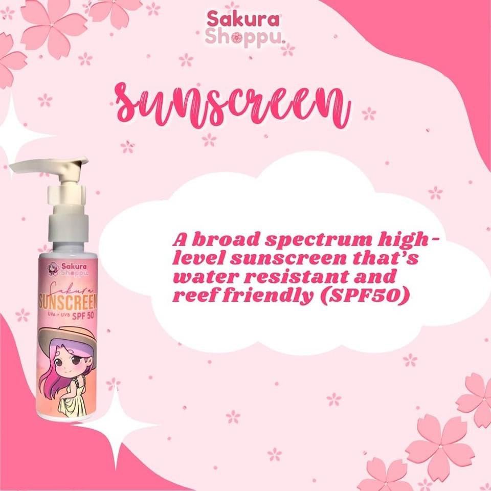 Sakura Shoppu Sunscreen – Dea's Kitchen and Pinoy Delicacies