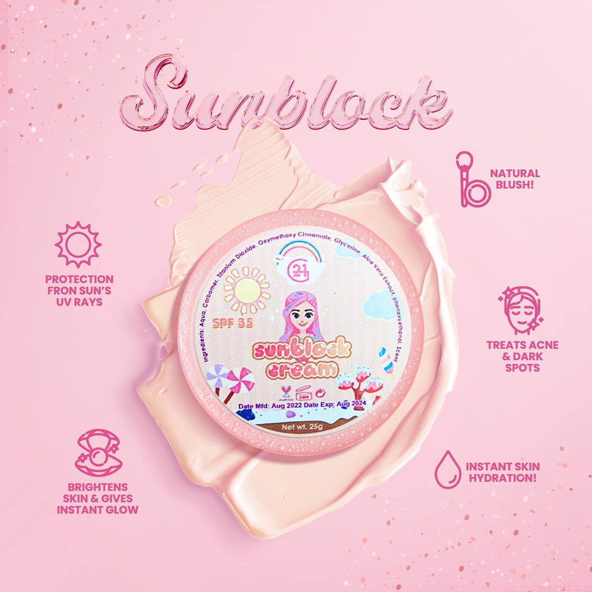 G21 Sunblock Cream – Dea's Kitchen and Pinoy Delicacies