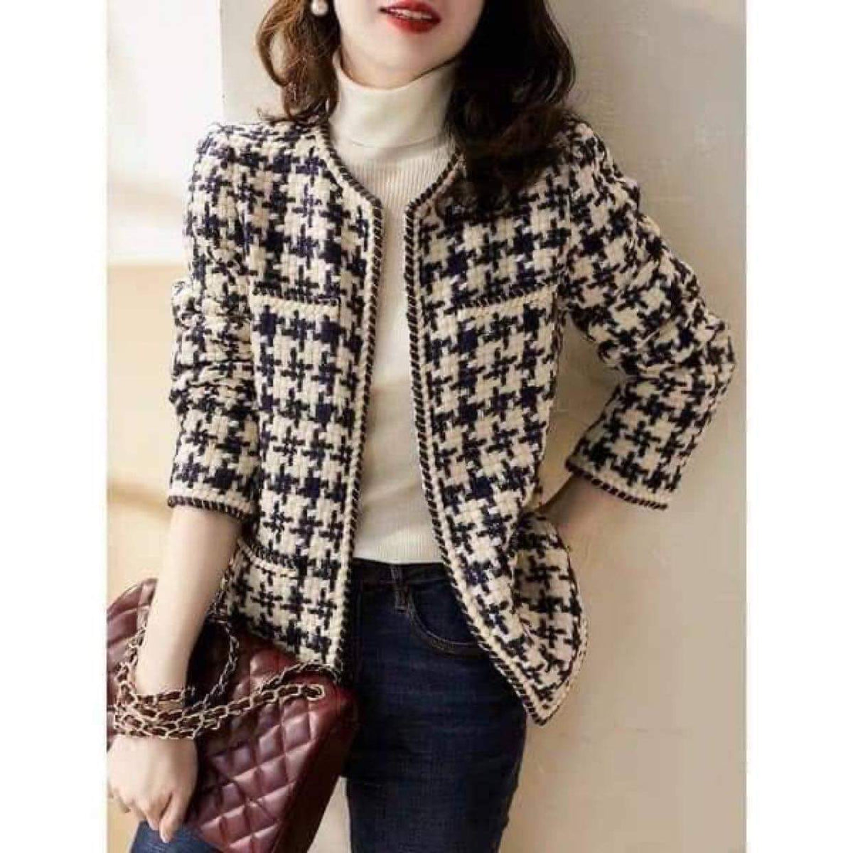TINA 👗Premium Quality Korean Tweed Cardigan – Dea's Kitchen and Pinoy ...